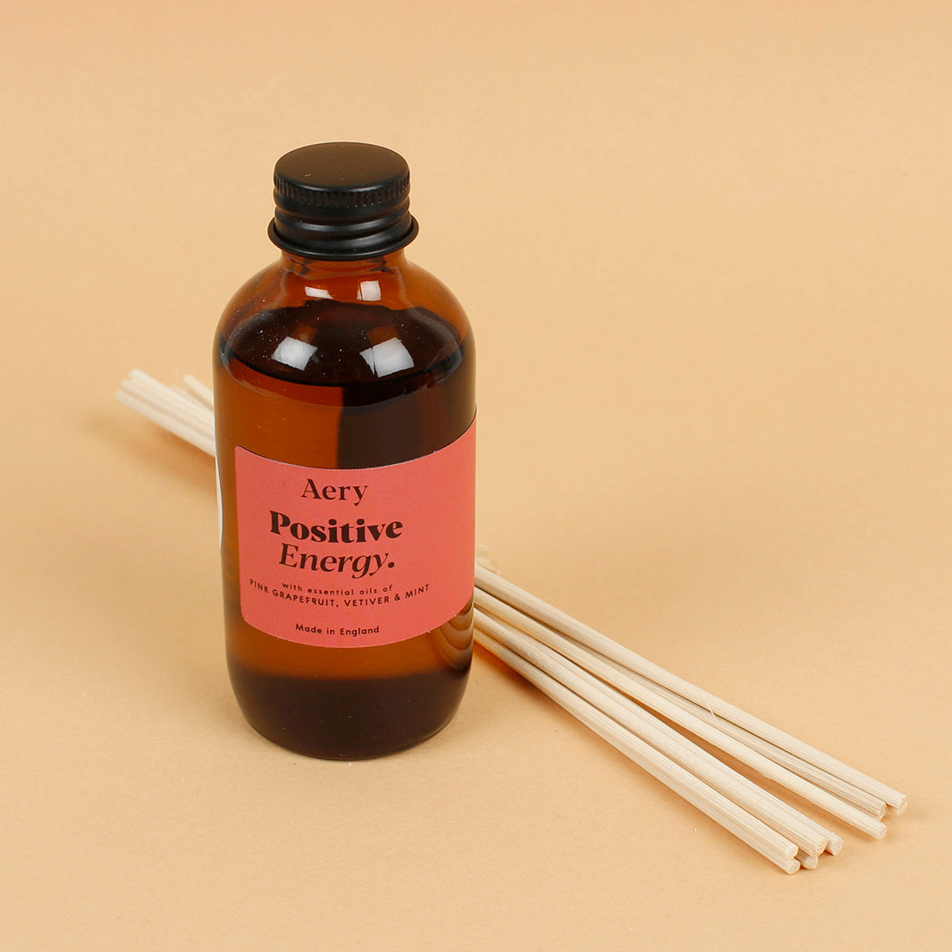 Aery | Positive Energy Amber Glass Diffuser – Green Tulip