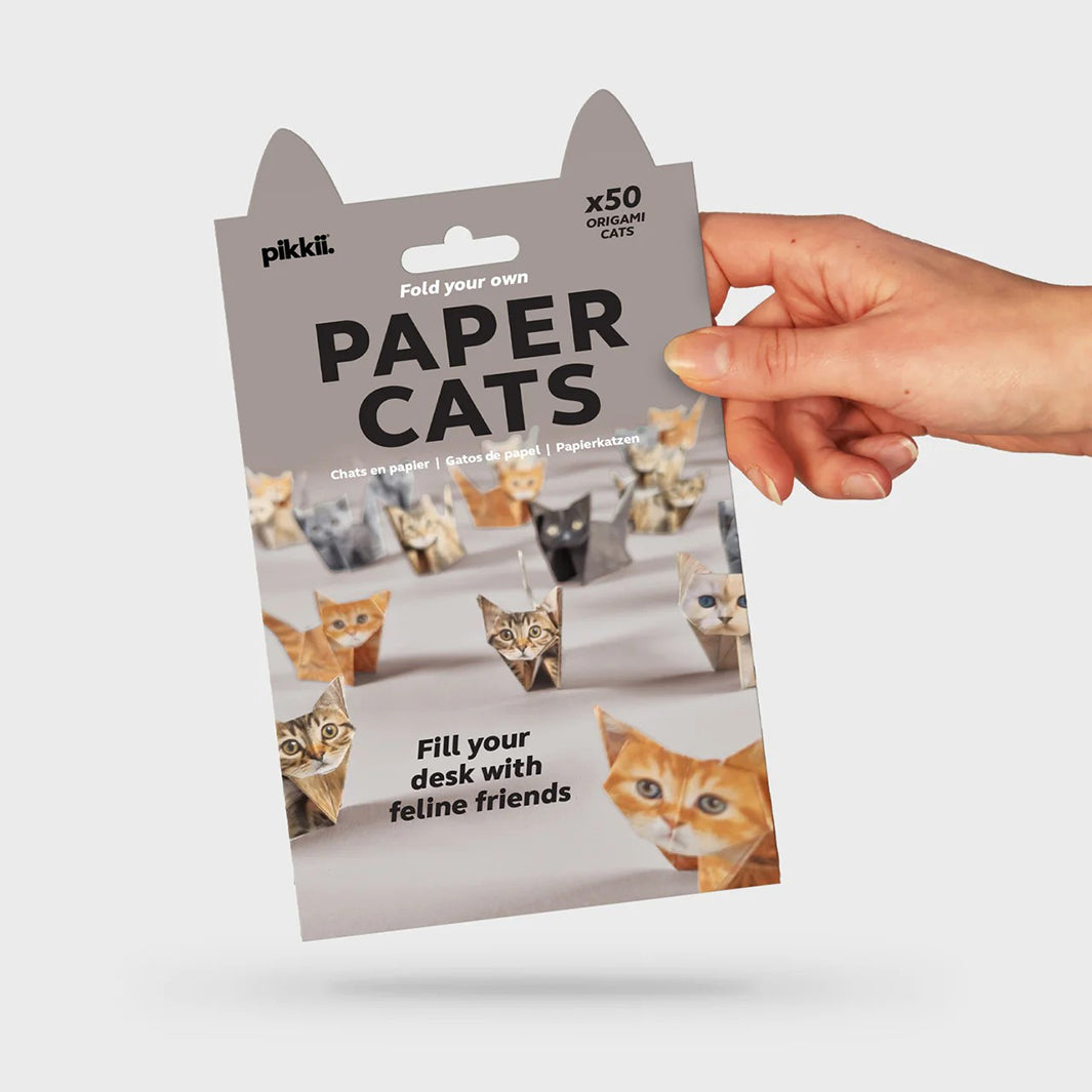 Pikkii | Paper Cats Origami Kit – Green Tulip