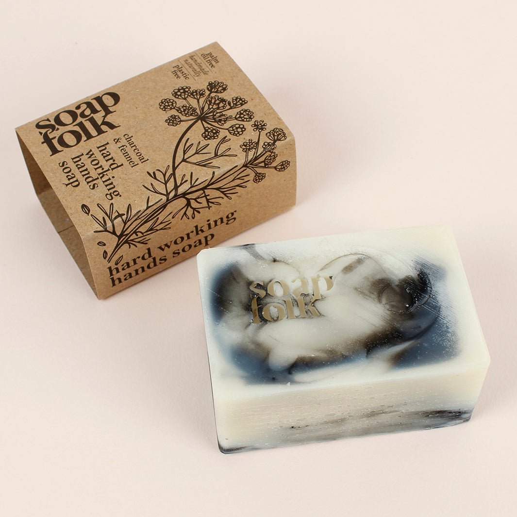 Soap Folk | Hard Working Hands Soap | Charcoal & Fennel Soap – Green Tulip