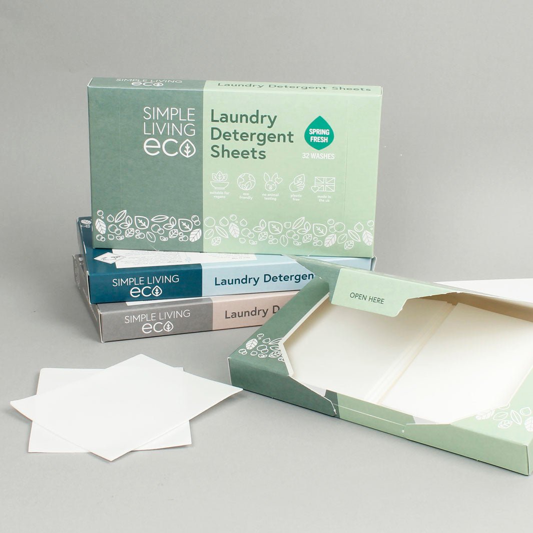 Simple Living Eco Laundry Detergent Sheets Pack 32 | Plastic Free ...