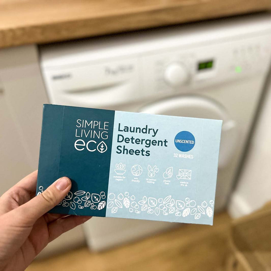 Simple Living Eco Laundry Detergent Sheets Pack 32 | Plastic Free ...