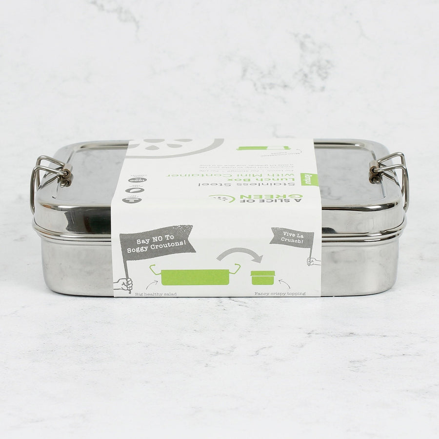 A Slice of Green | Rampur Lunch Box with Mini Container | Lunch Box ...