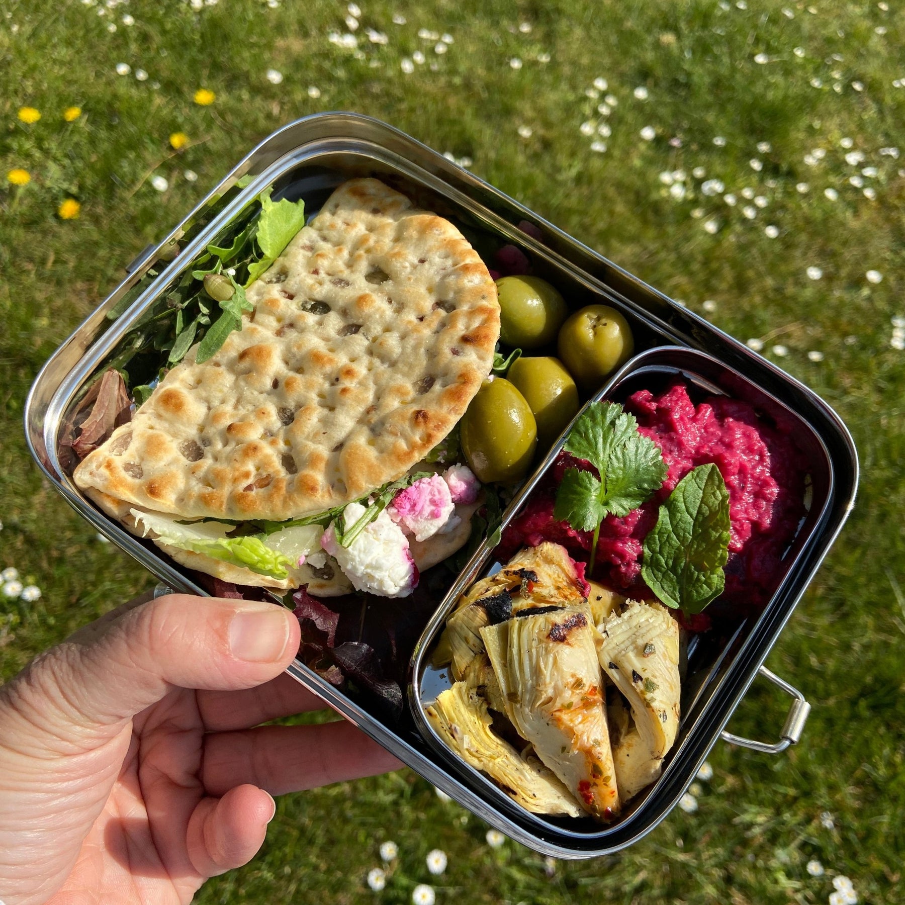 A Slice of Green | Rampur Lunch Box with Mini Container | Lunch Box ...