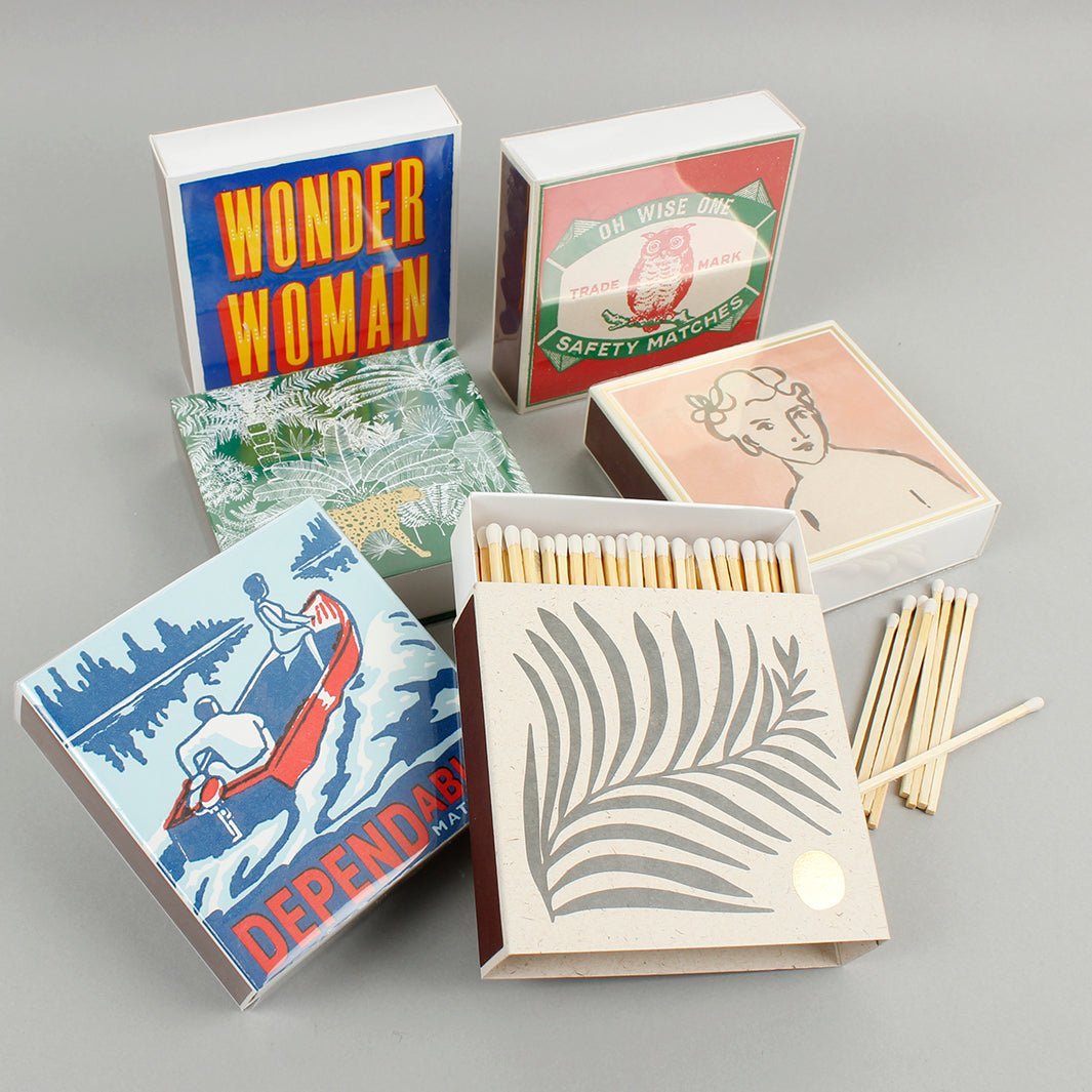 Archivist | Square Matchbox - 125 Extra Long Matches | Candle Gifts ...