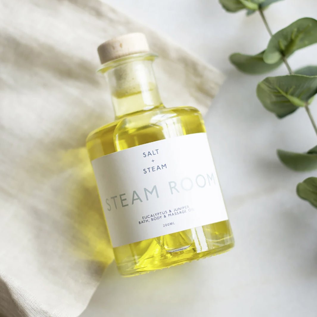 Salt + Steam | Steam Room Bath & Body Oil | Bath & Body Oil – Green Tulip